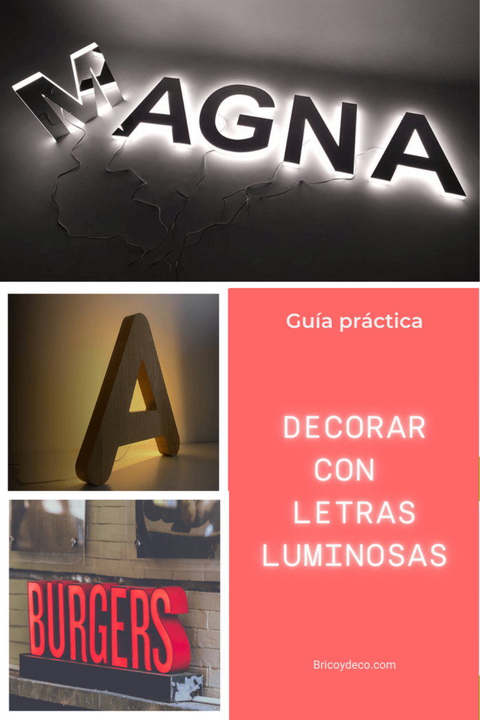 Ideas de decoración con letras luminosas | GUÍA PRÁCTICA
